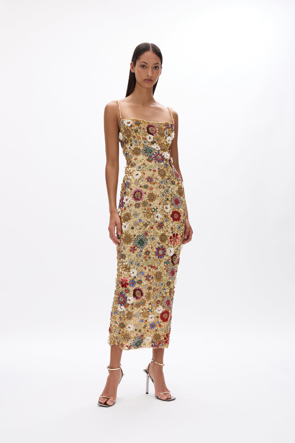 Francesca Gown Multi | Shop Rachel Gilbert Online