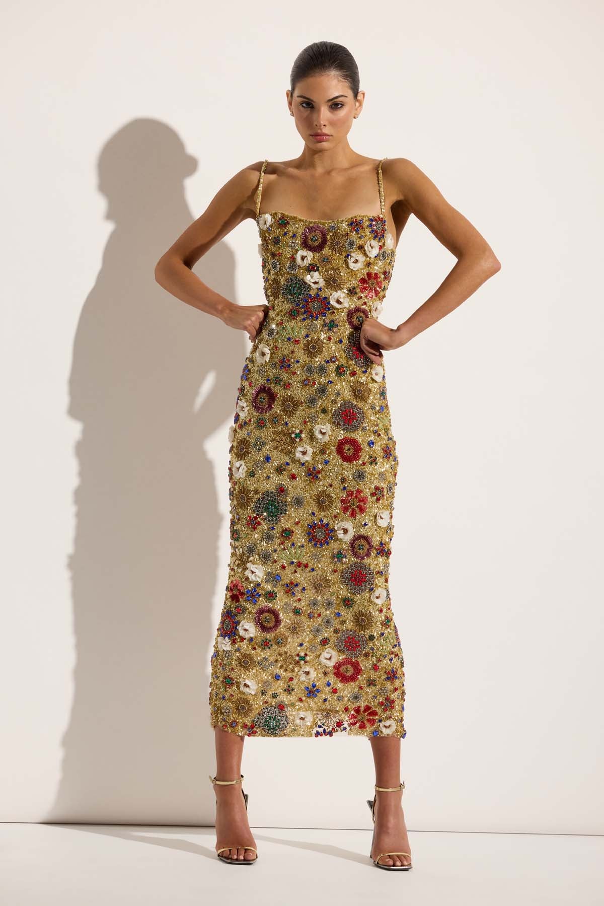 Francesca Gown Multi | Shop Rachel Gilbert Online