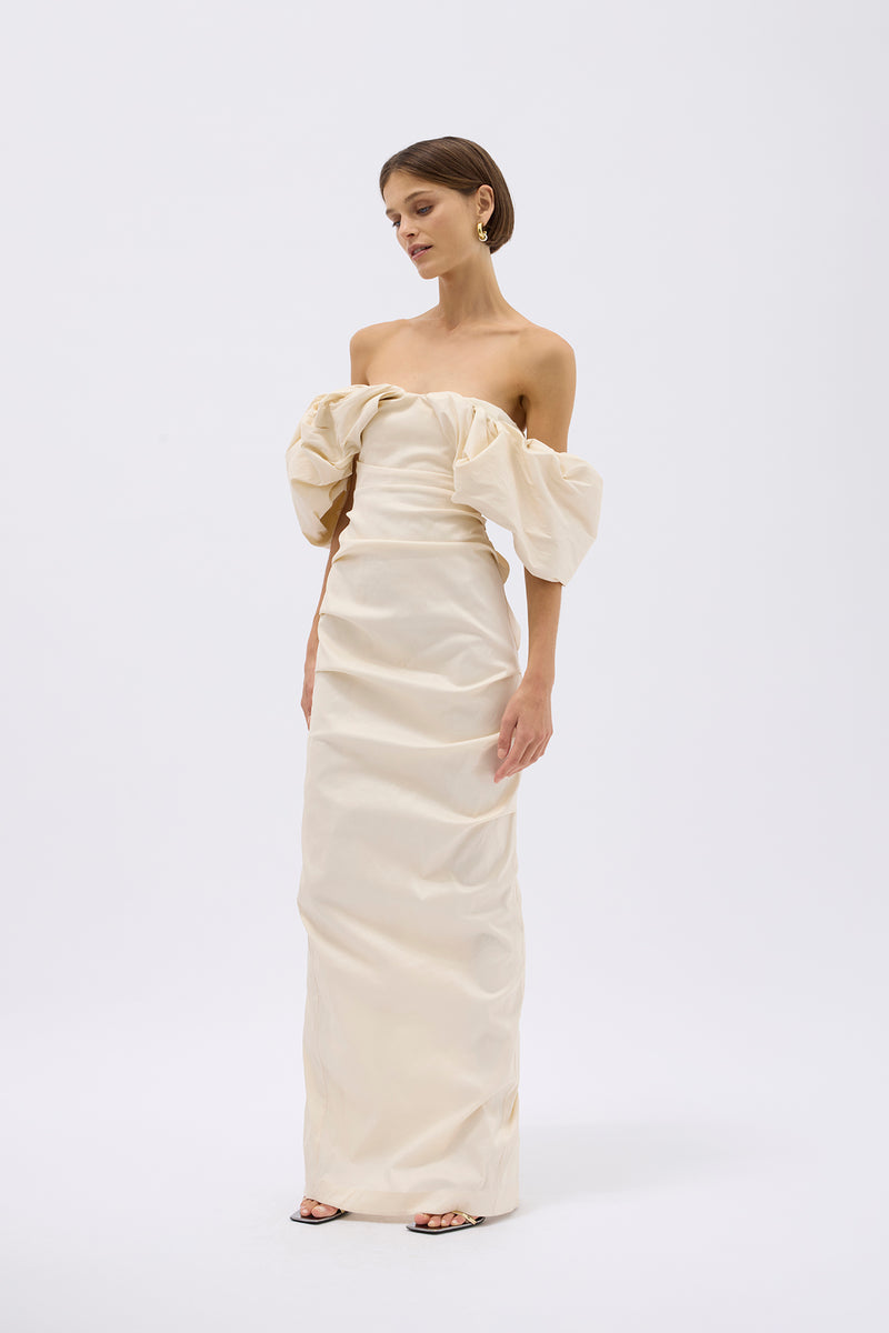 Frey Gown Coconut | Shop Rachel Gilbert Online