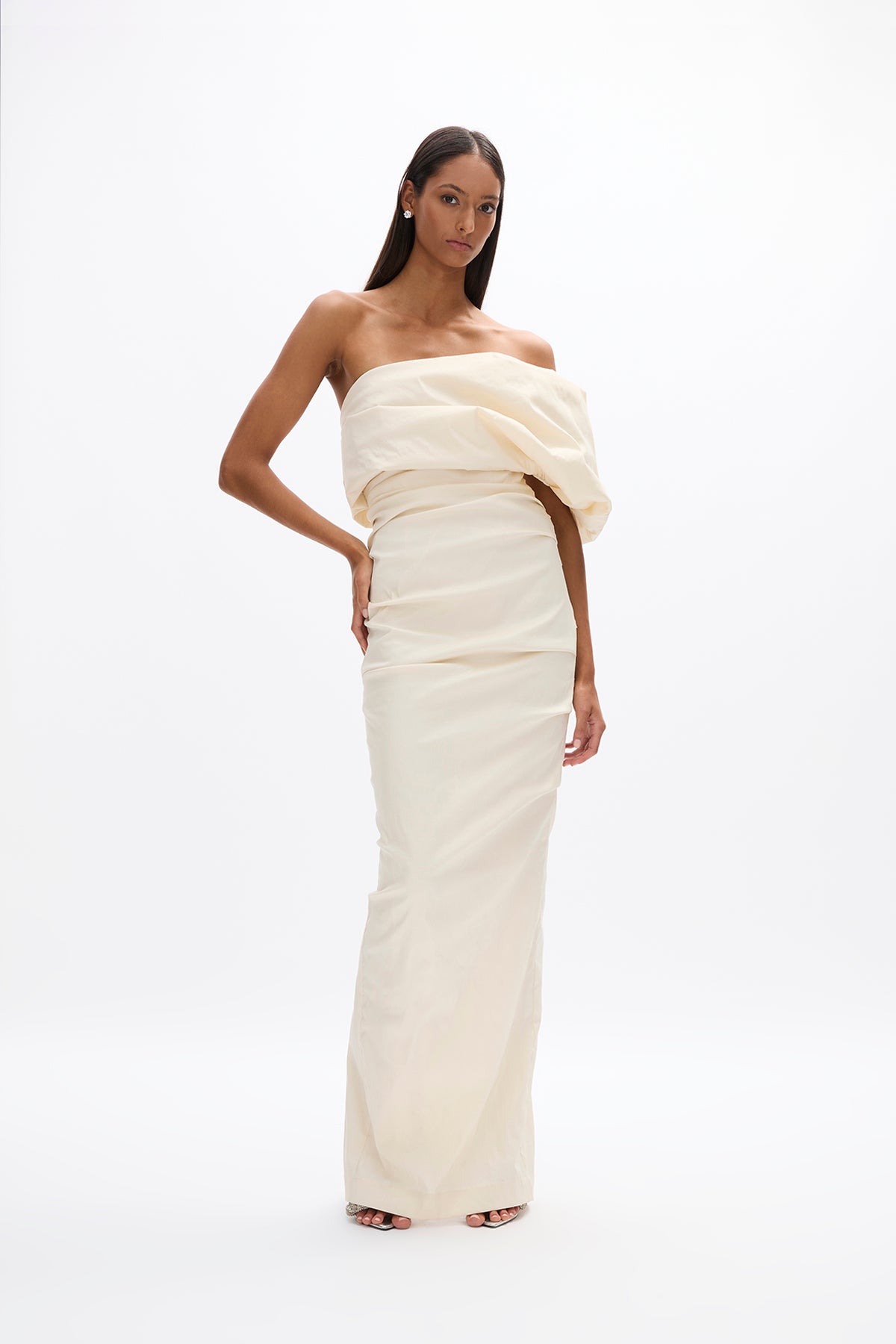 Kat Gown Coconut | Shop Rachel Gilbert Online